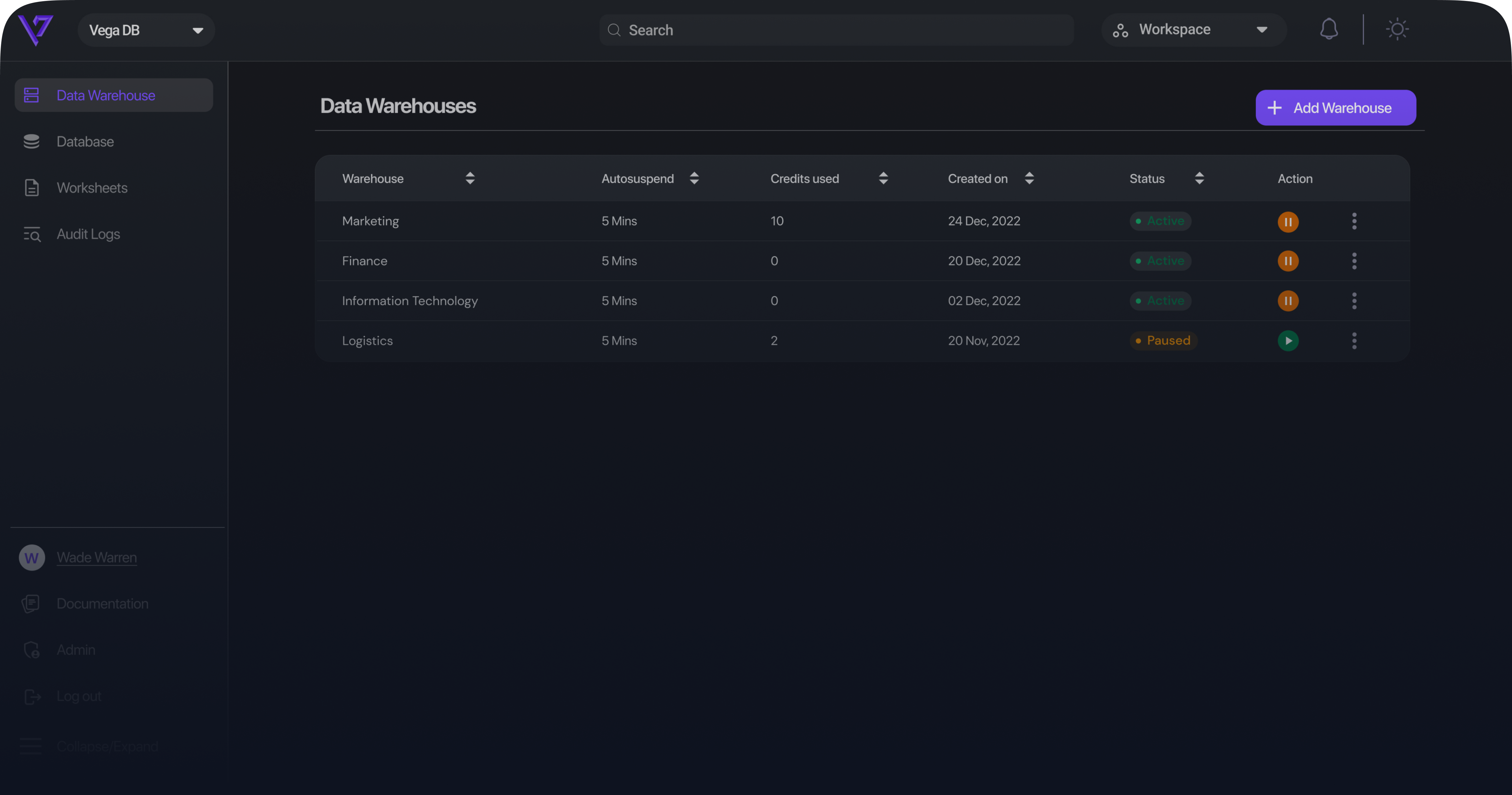 Vegalake - A Cloud Native Data Platform